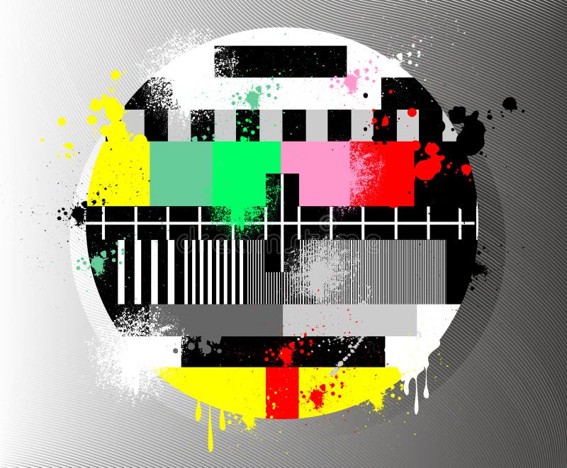 Television test screen stock vector. Illustration of television - 16596115