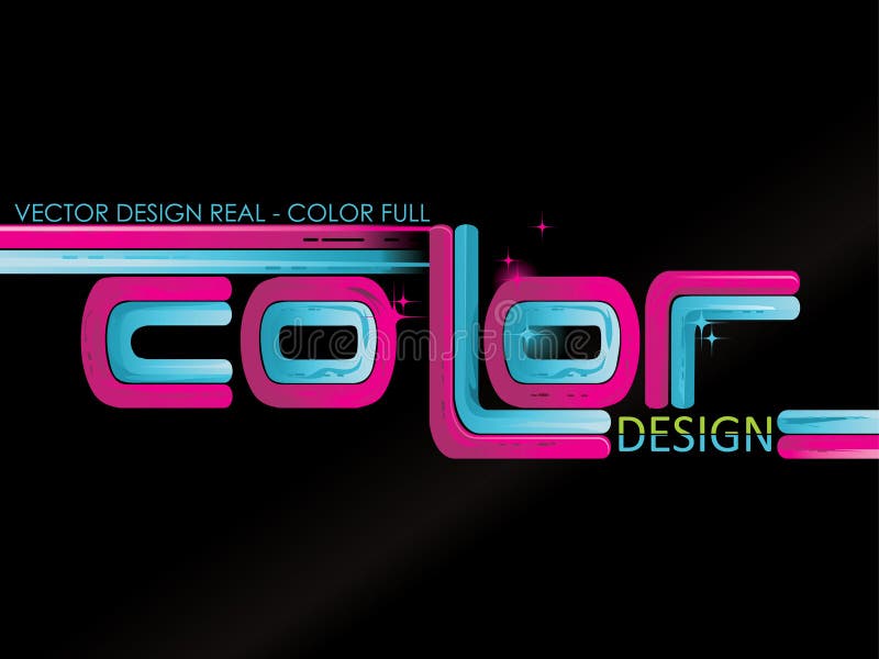 Color text effect style stock vector. Illustration of digital - 237549133