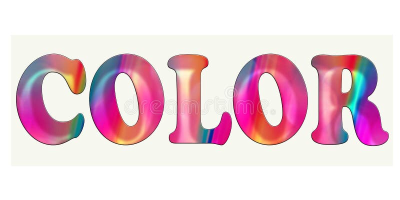 Color text stock illustration. Illustration of colorful - 67280252