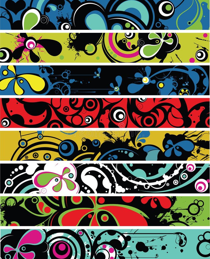 Funky purple retro graphic stock vector. Illustration of patterns - 9621119