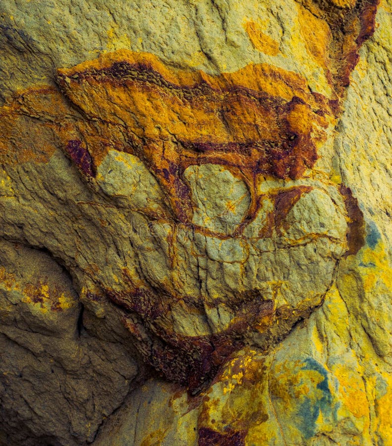 Color and Texture Create Pattern on Rock Stock Image - Image of cliff ...