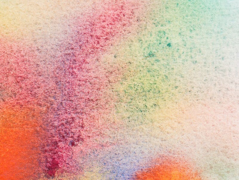 Color and Texture of Hand Painted Watercolor on Paper Stock ...