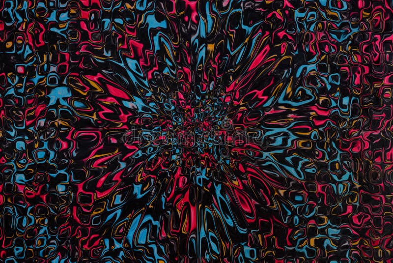 Texture From Abstraction With Distortion Of Color Stripes Stock ...