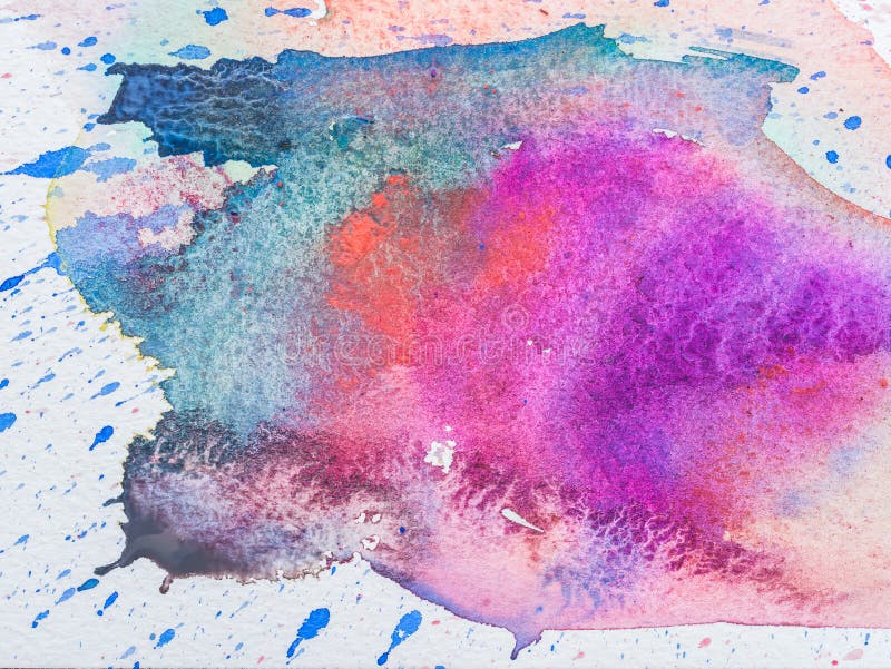 Color and Texture of Water Color on Paper Stock Illustration ...