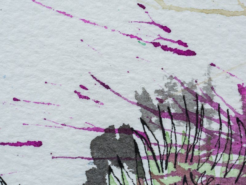 Color and Texture of Water Color on Paper Stock Image - Image of artist ...