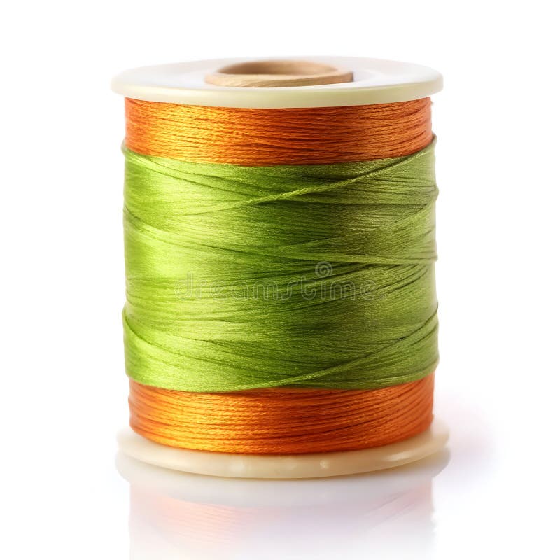 Color Thread Spool Isolated on White Background Stock Illustration ...