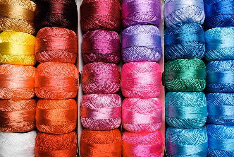 Color threads stock photo. Image of material, embroidery - 21465092