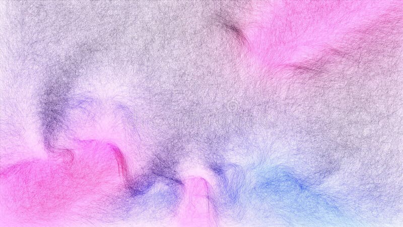 Color Threads Hand Draw Digital Art Stock Illustration - Illustration ...