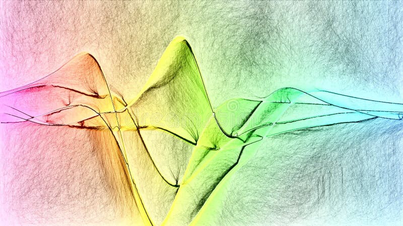 Color Threads Hand Draw Digital Art Animation Stock Video - Video of ...