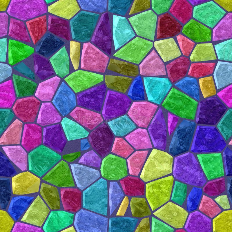 Color Tiles Seamless Mosaic Stock Illustration - Illustration of ...