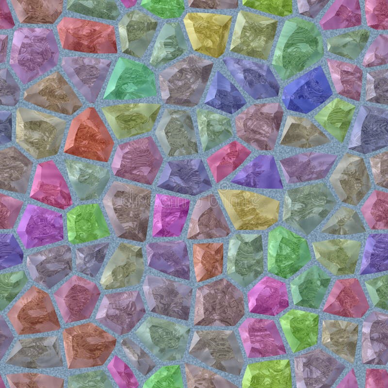 Color Tiles Seamless Mosaic Stock Illustration - Illustration of ...