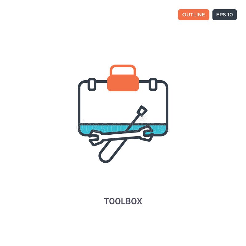 Toolbox Concept Vector Linear Icon Isolated on Transparent Background ...