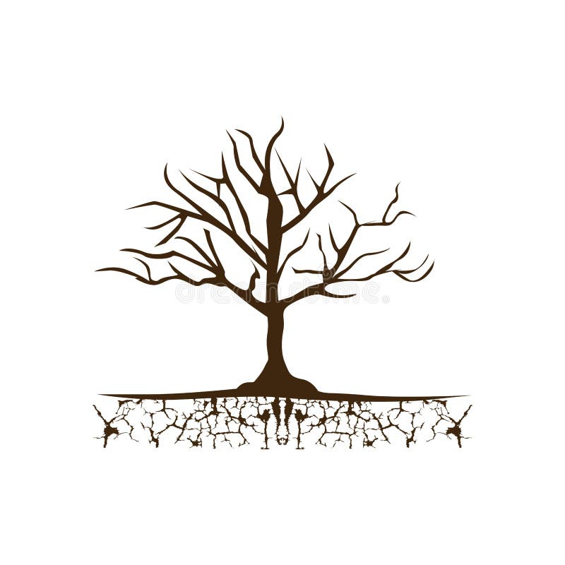 Color Tree without Leaves Icon Stock Illustration - Illustration of ...