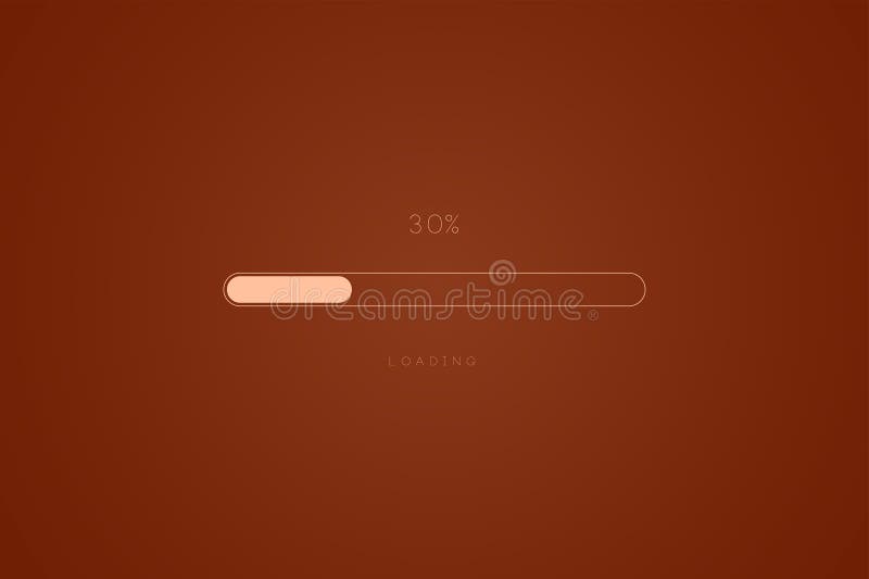 Color Trend Brown in Progress Loading Bar 30 Percent, a Loading Bar ...