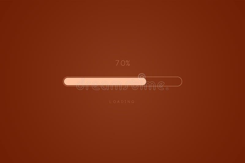 Color Trend Brown in Progress Loading Bar 70 Percent, a Loading Bar ...