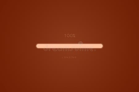 Color Trend Brown in Progress Loading Bar 100 Percent, a Loading Bar ...