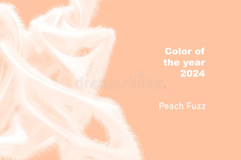 Color Trending 2024 Peach Fuzz Editorial Image - Image of 2024, trend ...