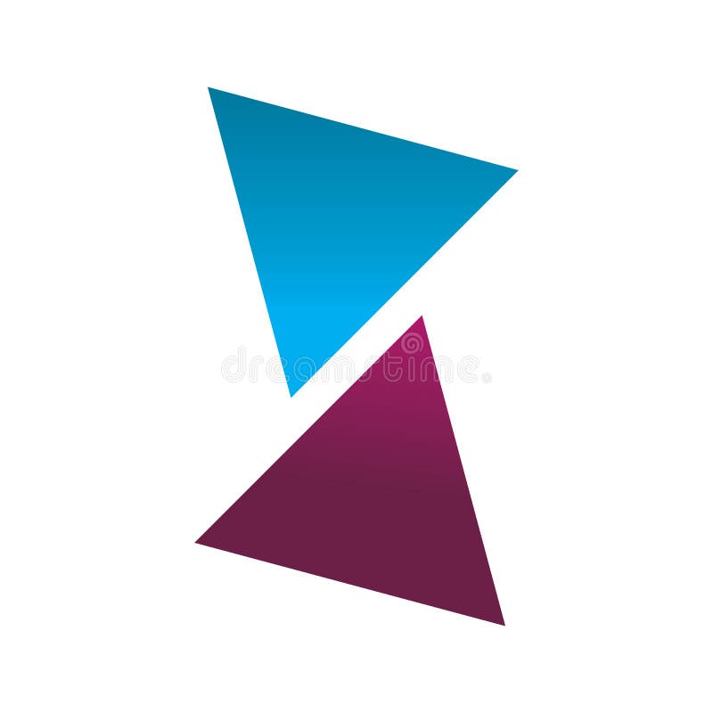 Color Triangle Arrow Logo Design Stock Illustration - Illustration of ...