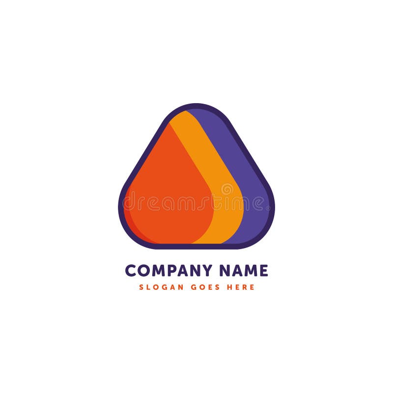 Color Triangle Creative Vector Logo Icon Design Template. Abstract ...