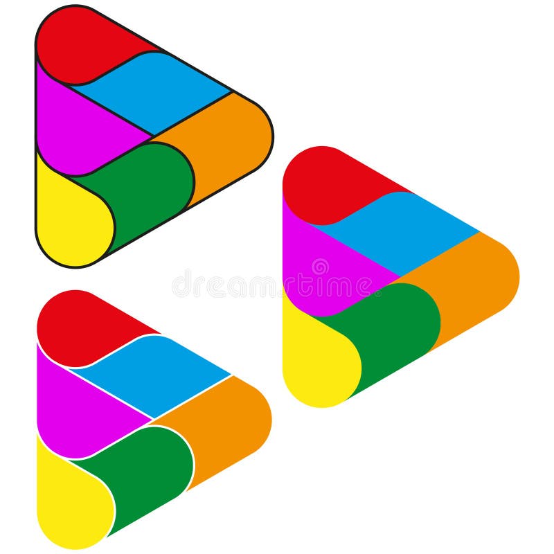 Yellow Triangle Exclamation Mark. Vector Illustration Stock Vector ...