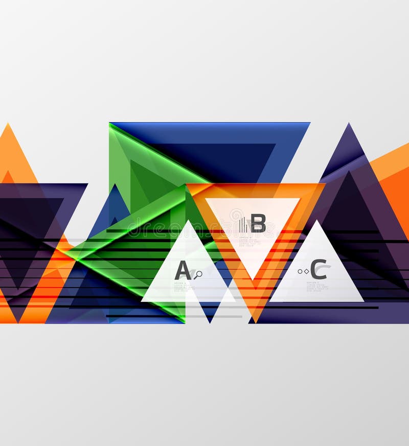 Color Triangles Background Design Stock Vector - Illustration of ...