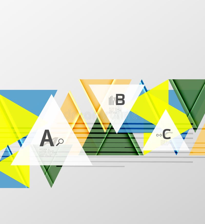 Color Triangles Background Design Stock Vector - Illustration of ...