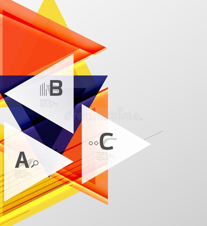 Color Triangles Background Design Stock Vector - Illustration of ...