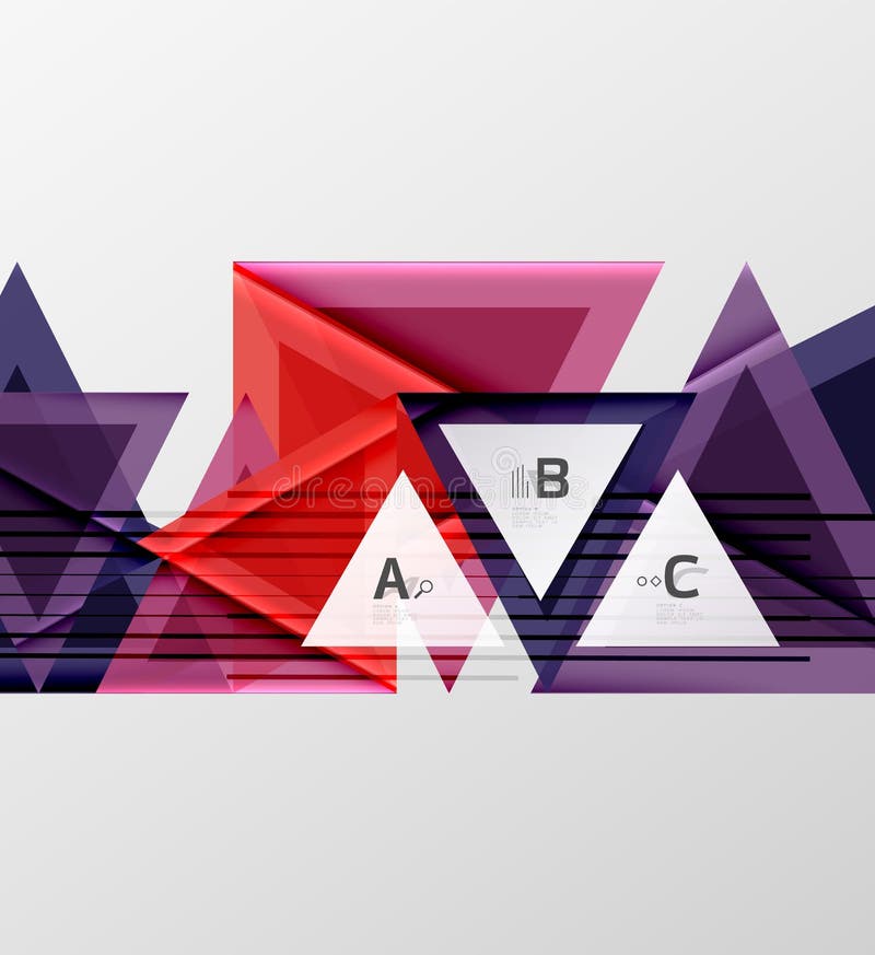 Color Triangles Background Design Stock Vector - Illustration of card ...