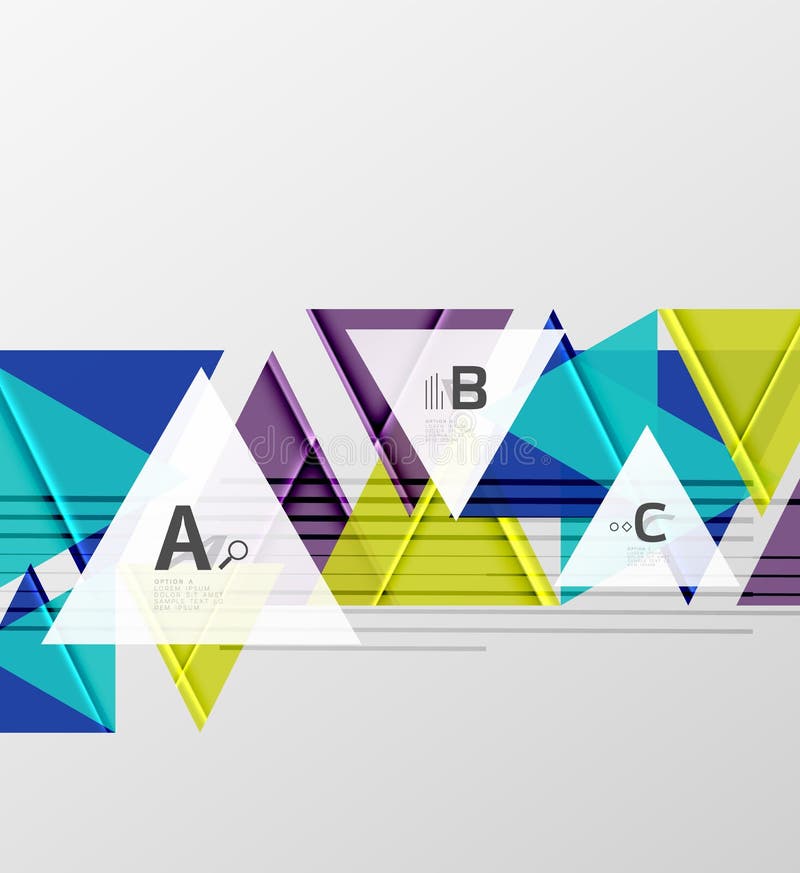 Color Triangles Background Design Stock Vector - Illustration of ...