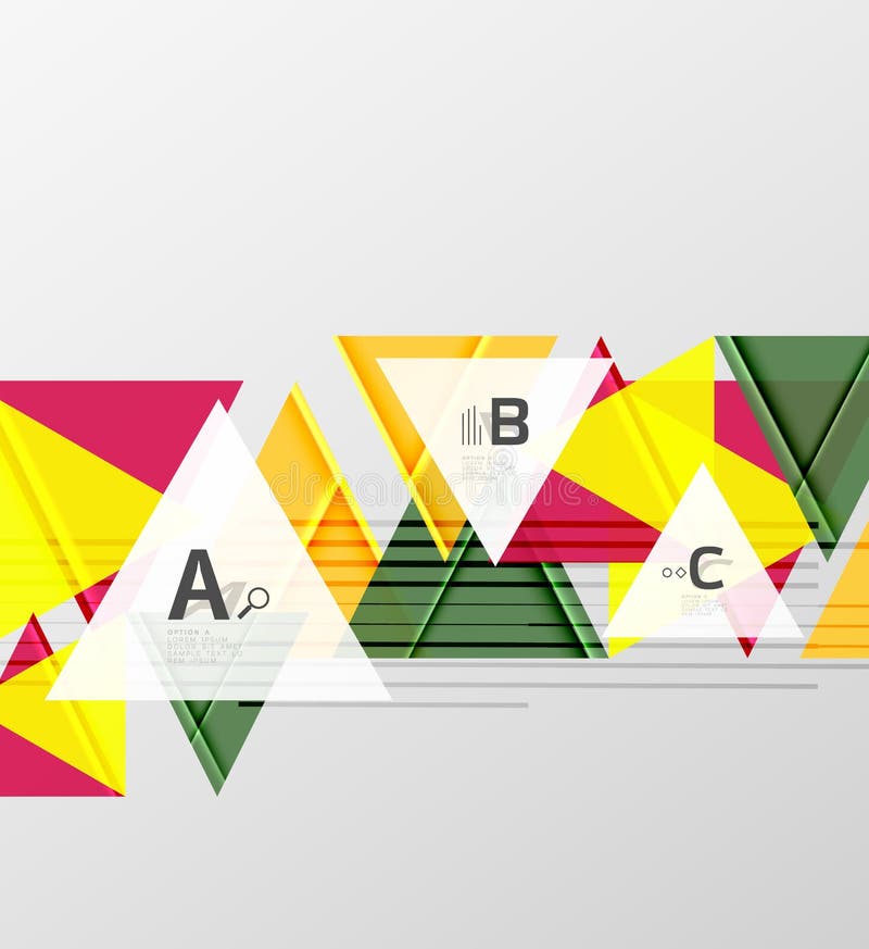 Color Triangles Background Design Stock Vector - Illustration of ...