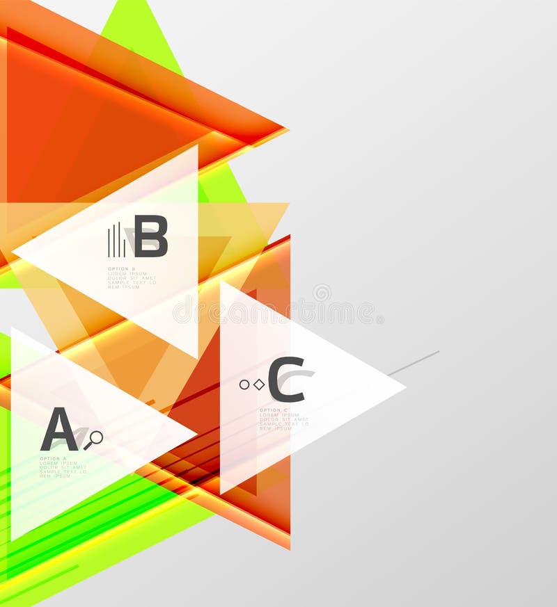 Color Triangles Background Design Stock Vector - Illustration of ...