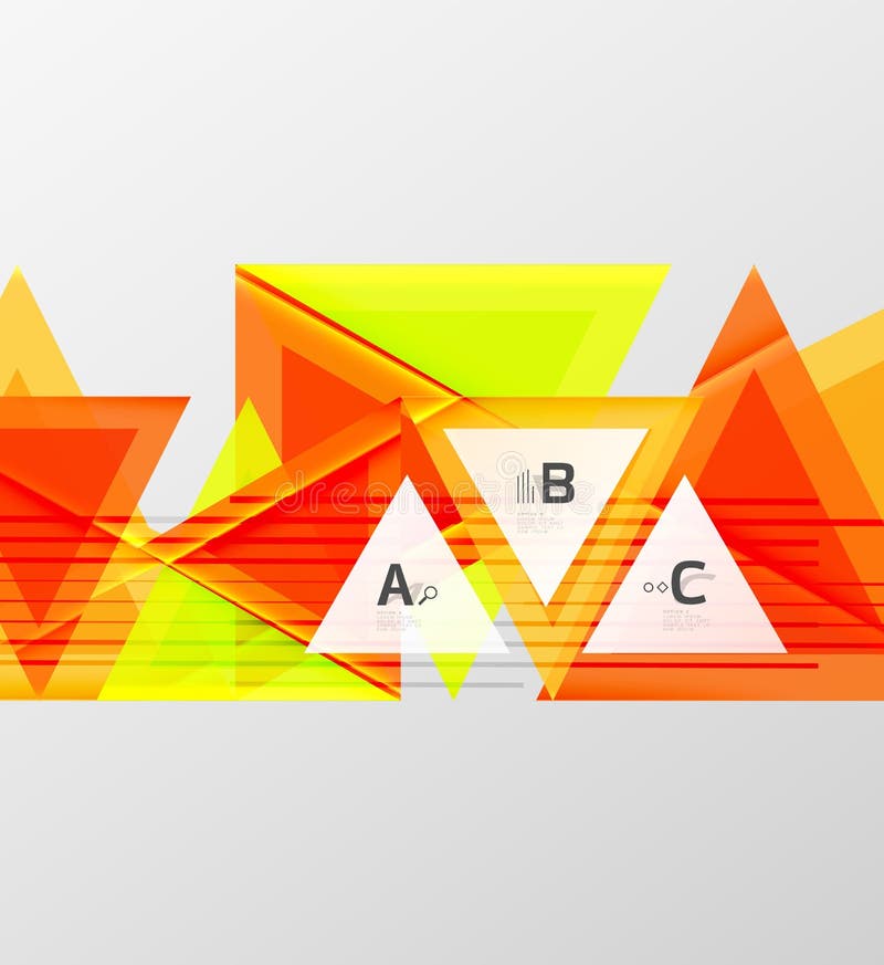 Color Triangles Background Design Stock Vector - Illustration of card ...
