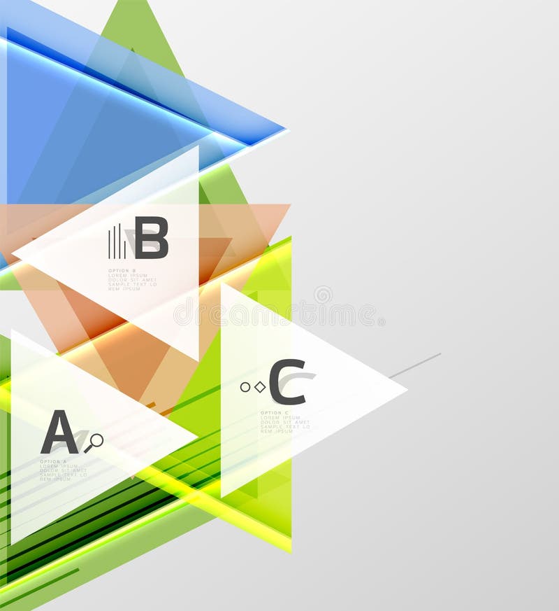 Color Triangles Background Design Stock Vector - Illustration of ...