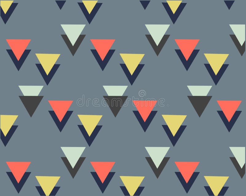 Color the Triangles Orange, Yellow on Gray Background Stock ...