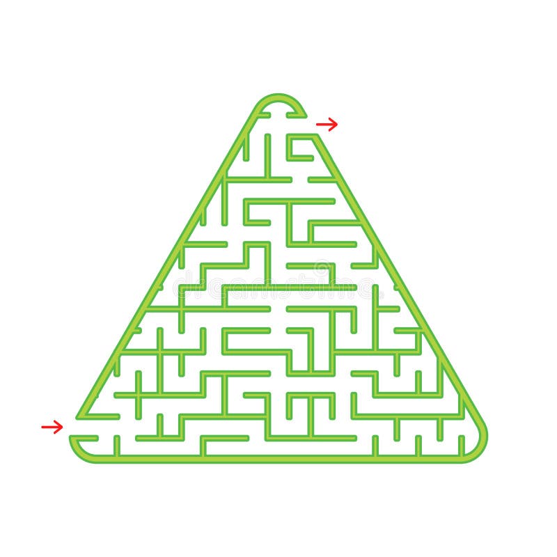 Color Triangular Labyrinth. an Interesting and Useful Game for Children ...