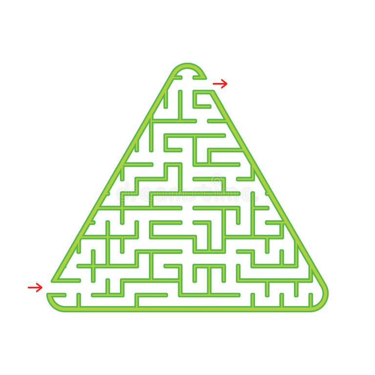 Color Triangular Labyrinth. an Interesting and Useful Game for Children ...