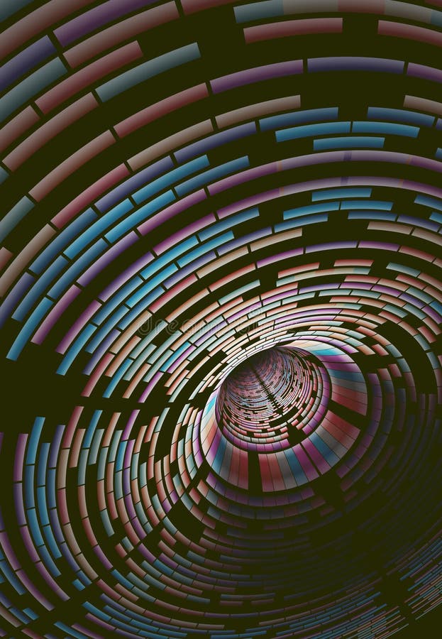 Color tunnel stock illustration. Illustration of space - 290025480