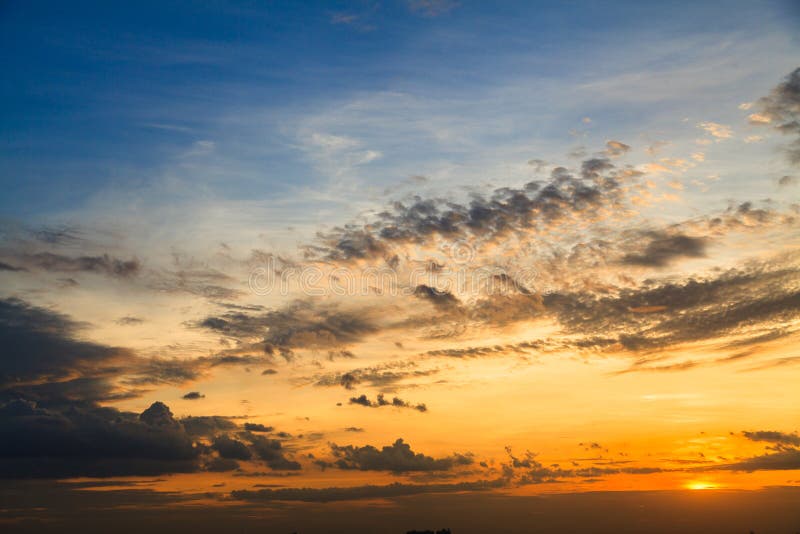 The color of twilight sky stock photo. Image of color - 119261134