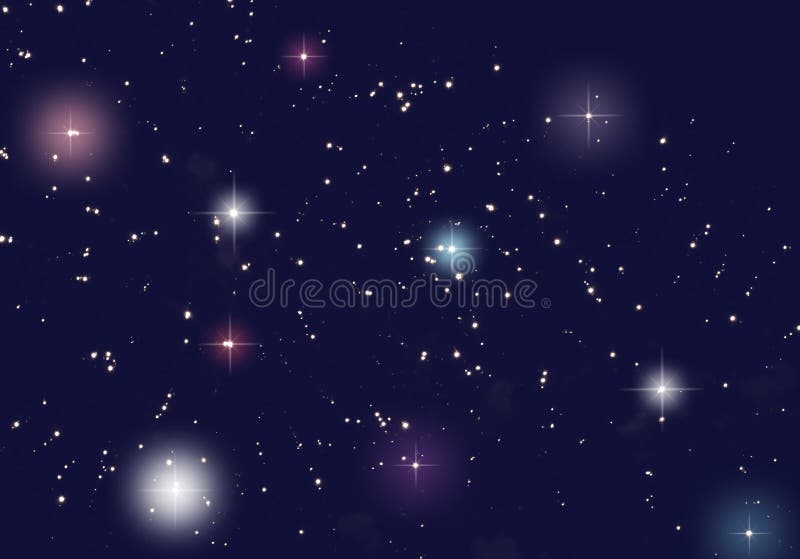 Color of the Universe Filled with Stars Stock Image - Image of night ...