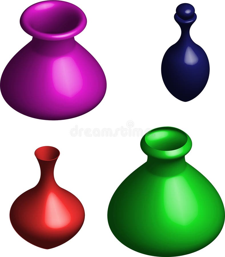 Color vase stock illustration. Illustration of bowl, caramel - 11231471