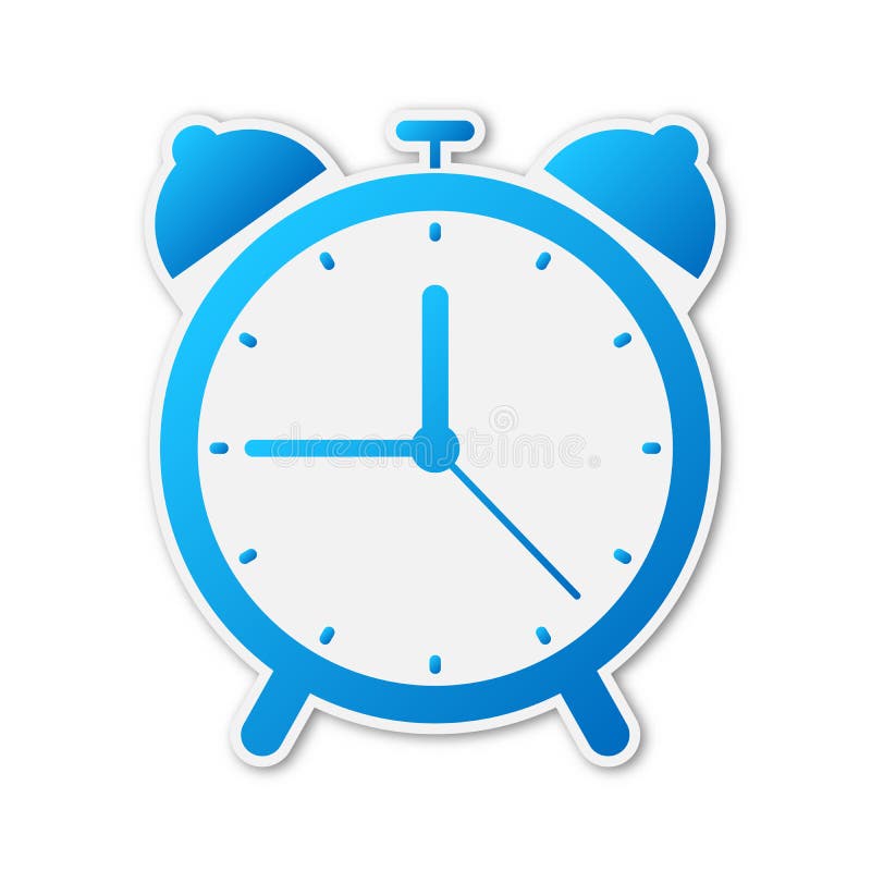 Color vector Clock icon stock illustration. Illustration of graphic ...