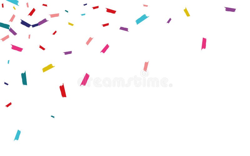 Color Vector Confetti Pattern. Stock Vector - Illustration of paper ...