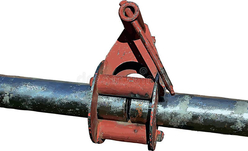 Vector Image of a Pipe Hub for Parallel Joining of Pipes before Welding ...