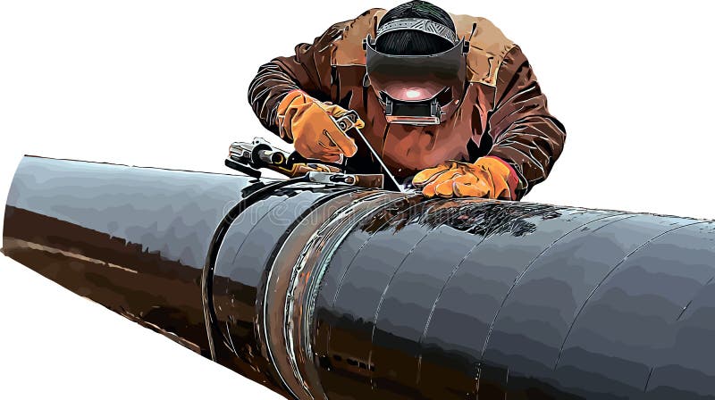 Welder, Arc Welding and Weld Seam Close-up Stock Image - Image of ...