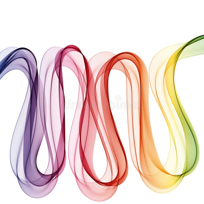 Color Vector Wave. Layout for Advertising. Eps 10 Stock Illustration ...