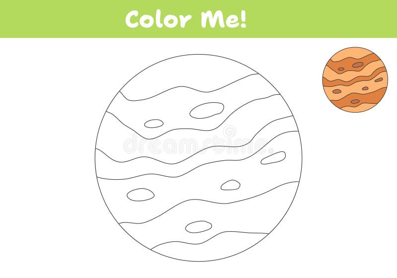 Venus Planet Coloring Stock Illustrations – 171 Venus Planet Coloring ...