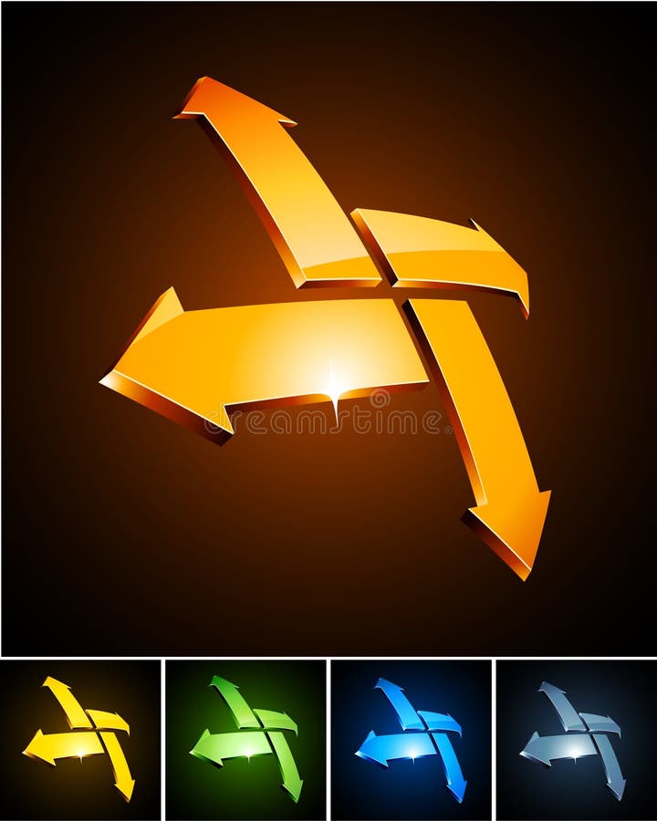 Color vibrant emblems. stock vector. Illustration of glossy - 18819092