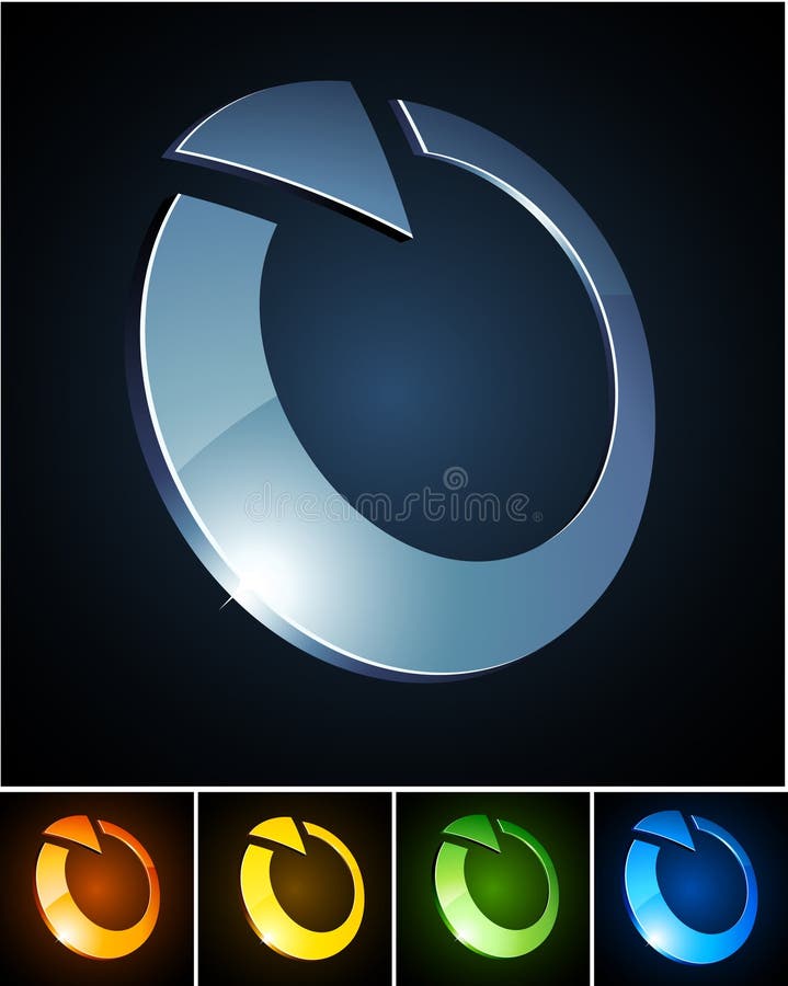 Color vibrant emblems. stock vector. Illustration of round - 18629096