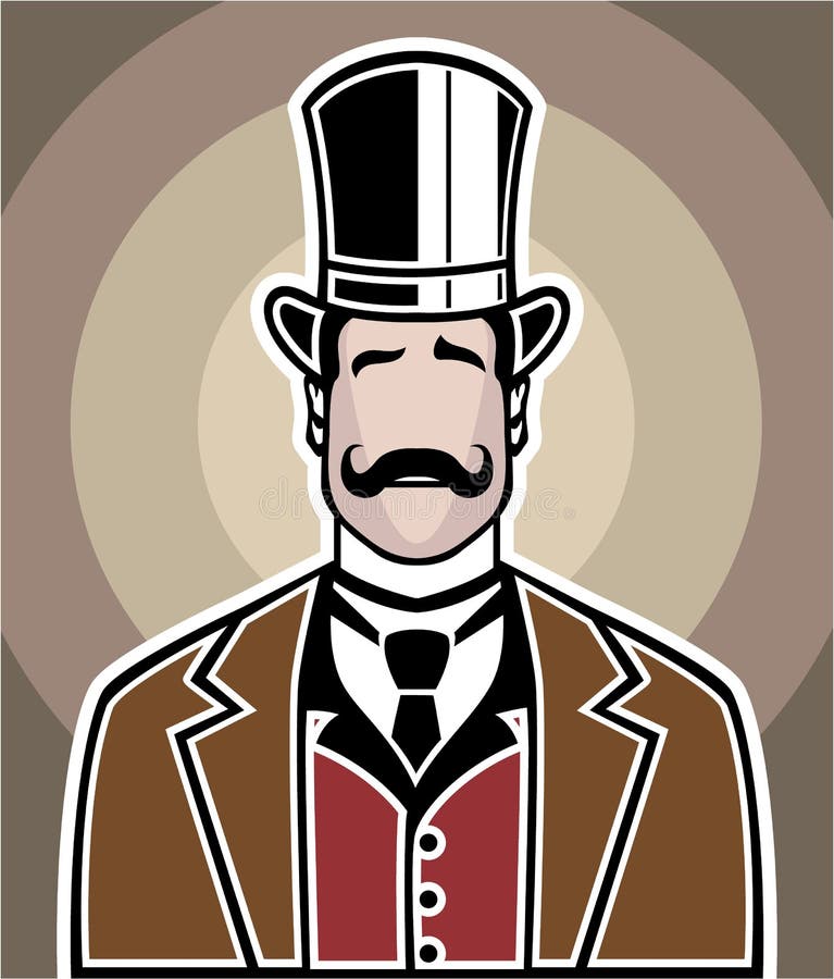 Color Vintage Boss Vector Art Stock Vector - Illustration of black ...