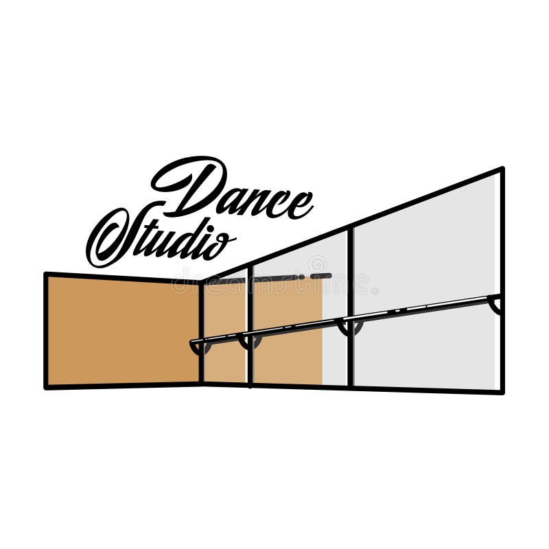 Color Vintage Dance Studio Emblem Stock Vector - Illustration of ...